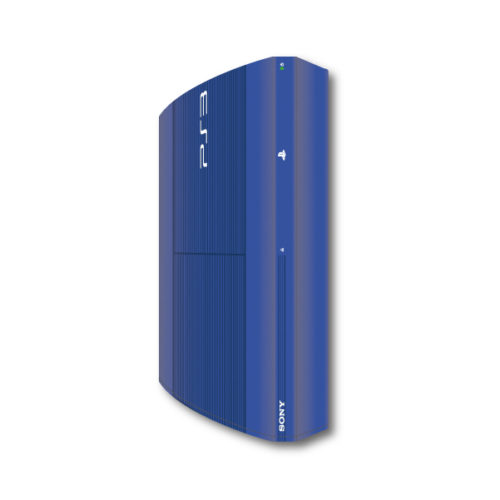 BLUE Playstation 3 Dust cover - Vertical - Printer Boy Gaming Protection