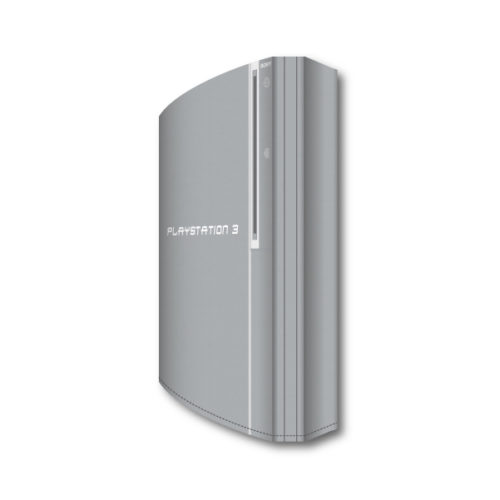 GRAY Playstation 3 Dust cover - Vertical - Printer Boy Gaming Protection