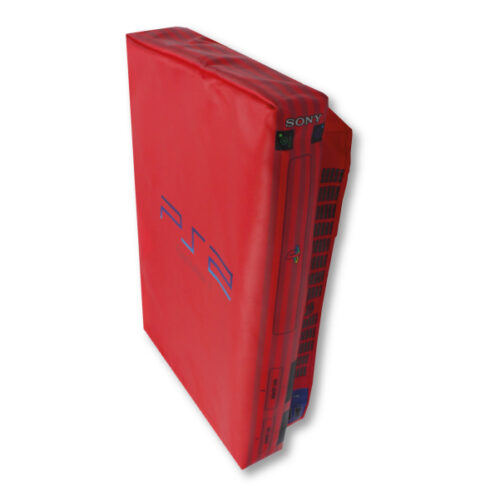 RED Playstation 2 FAT Dust cover - Vertical - Printer Boy Gaming Protection